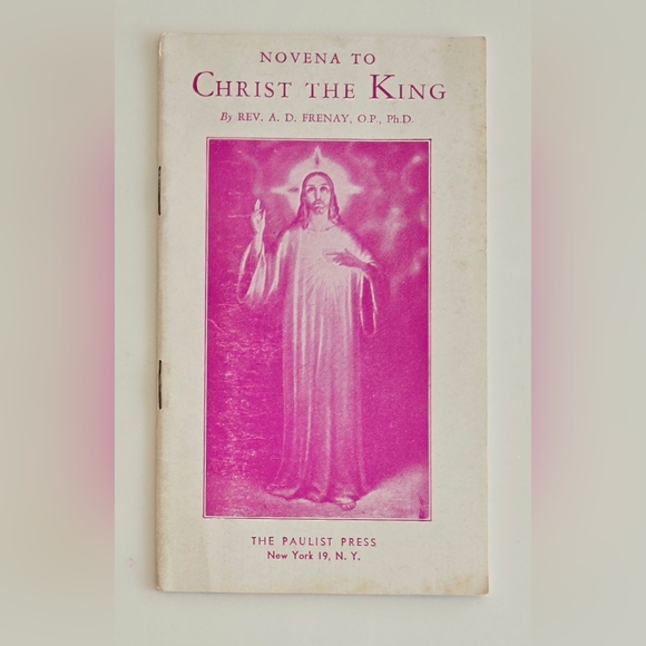 Other | Novena To Christ The King By Rev Ad Frenzy Op Booklet | Poshmark